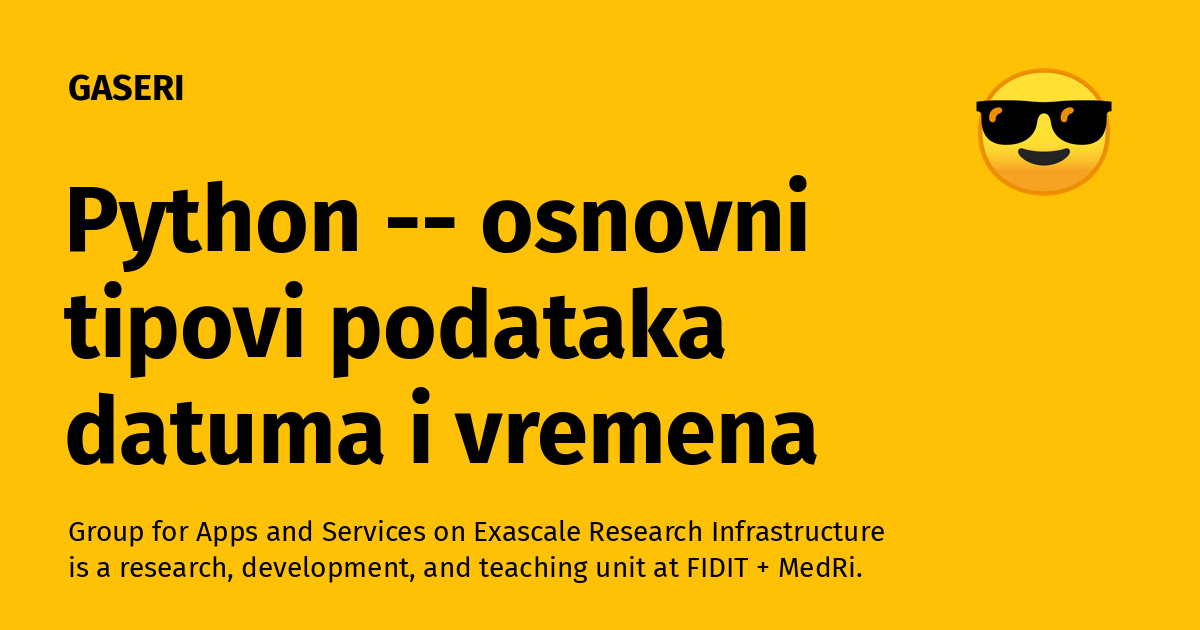 Python Osnovni Tipovi Podataka Datuma I Vremena Gaseri