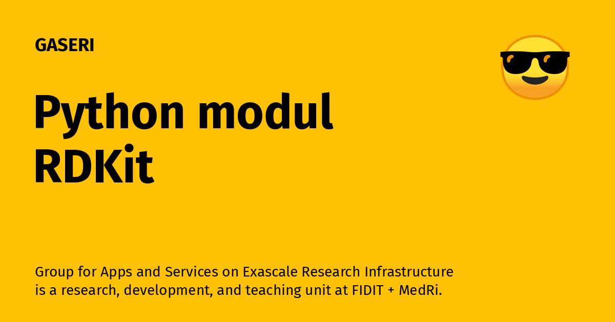 Python Modul Rdkit Gaseri